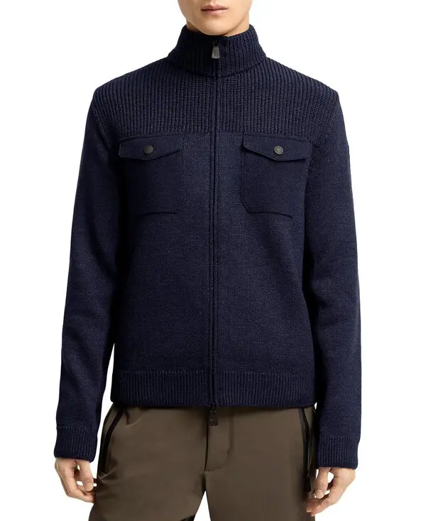 Moncler Zip-up Turtleneck Cardigan