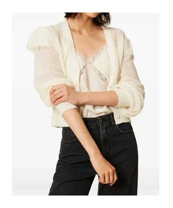 TWINSET Knitted Cardigan With Flounces