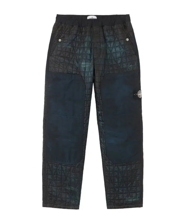 Stone Island Loose-fit Joggers With Wind-resistant Inner Coating - Black