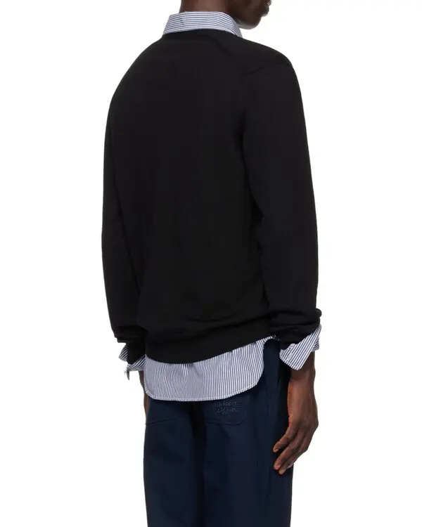 Maison Kitsuné Fox Head Patch Knit Cardigan