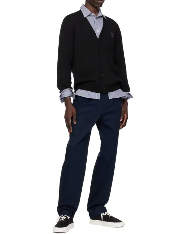 Maison Kitsuné Fox Head Patch Knit Cardigan