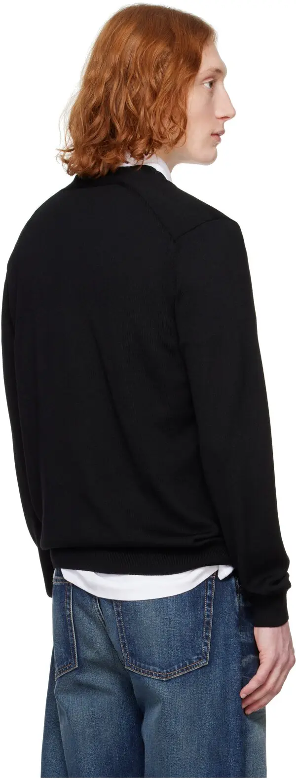Maison Kitsuné Fox Head Patch Knit Cardigan