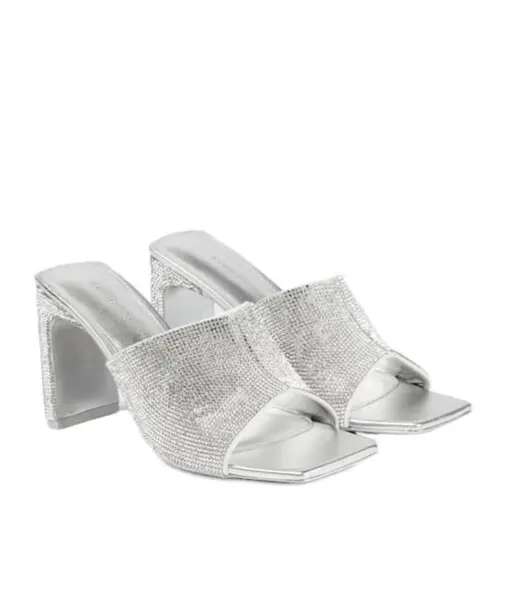 Simkhai Asia Crystal-embellished Sandals - Silver