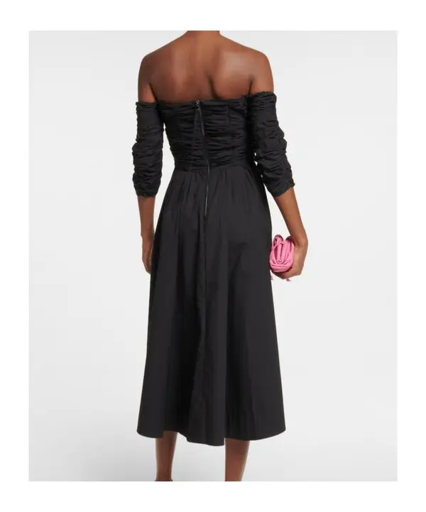 Dorothee Schumacher Poplin Power Off-shoulder Midi Dress