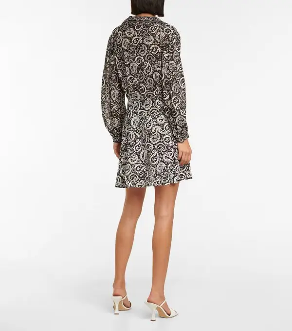 Rixo Paisley Printed Dress