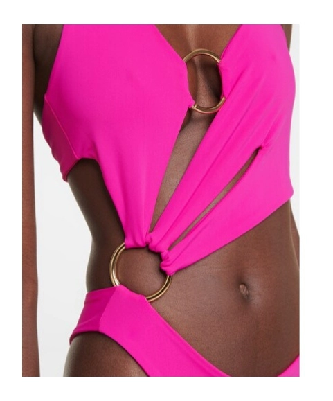 LOUISA BALLOU Ring-detail Cutout Swimsuit