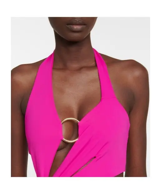 LOUISA BALLOU Ring-detail Cutout Swimsuit