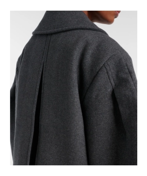GANNI Oversized Wool-blend Peacoat