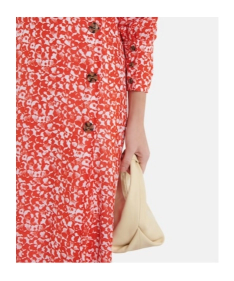 GANNI Floral Print Midi Dress
