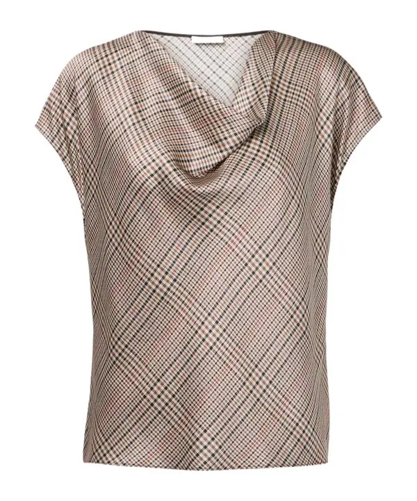 Vince Plaid Top