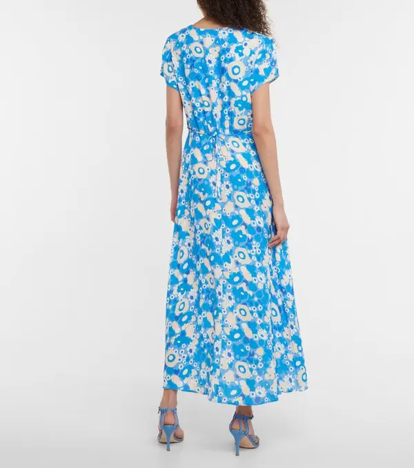 Rixo Floral Crepe Printed Dress