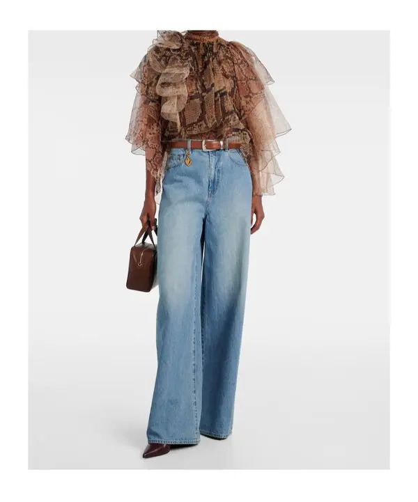 Zimmermann Memento Ruffled Silk Blouse