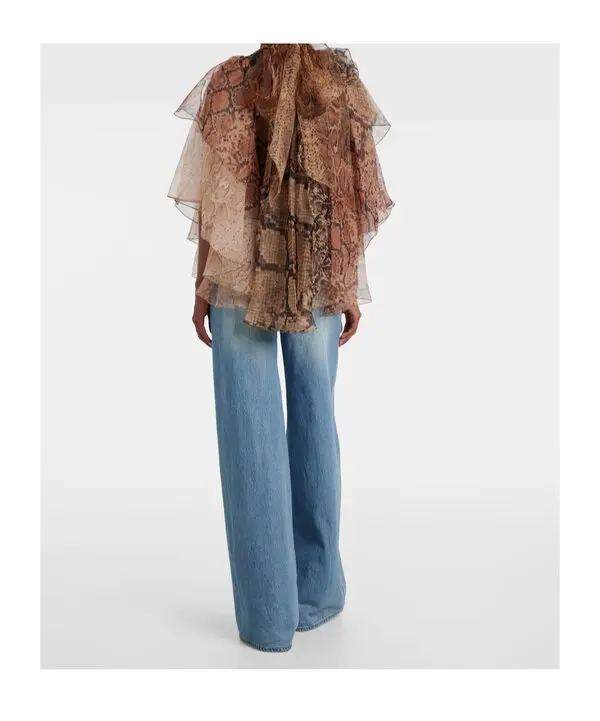 Zimmermann Memento Ruffled Silk Blouse