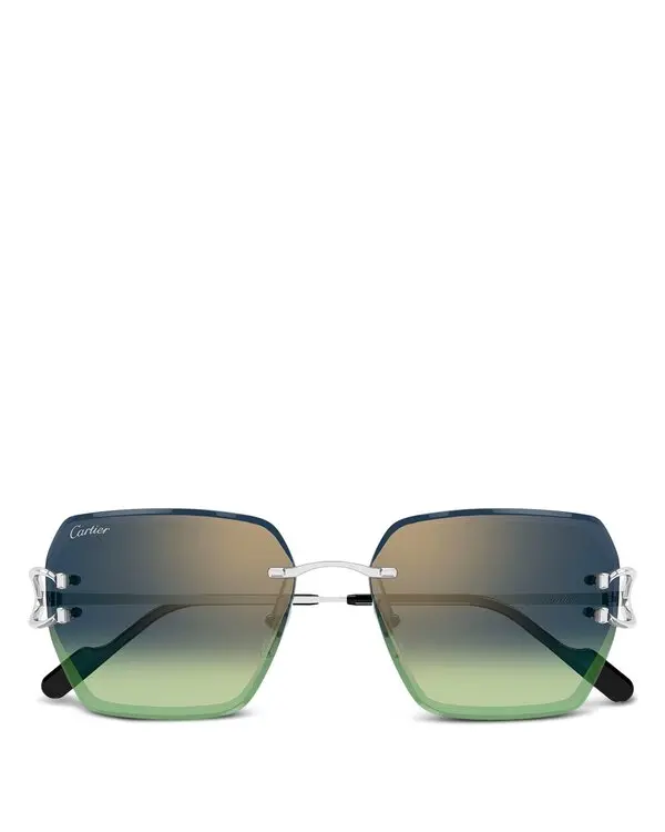 Cartier Decor C Classique Cat Eye Sunglasses, 58mm