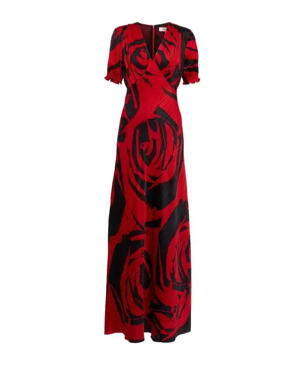 Diane Von Furstenberg Long Sleeve Dress - Red