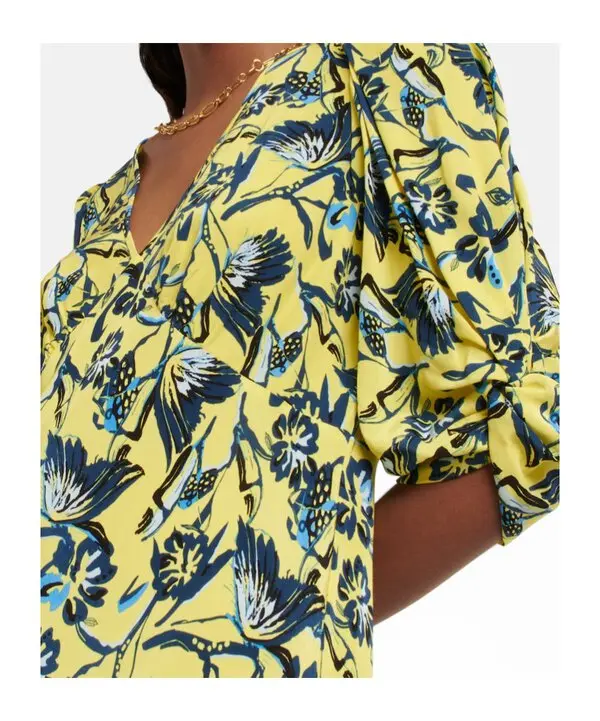 Diane Von Furstenberg Printed Crêpe Midi Dress