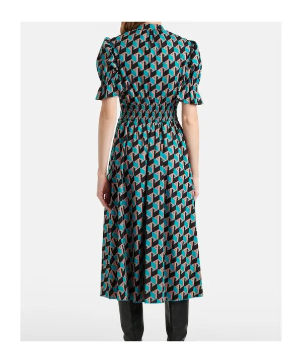 Diane Von Furstenberg Erica Printed Midi Dress