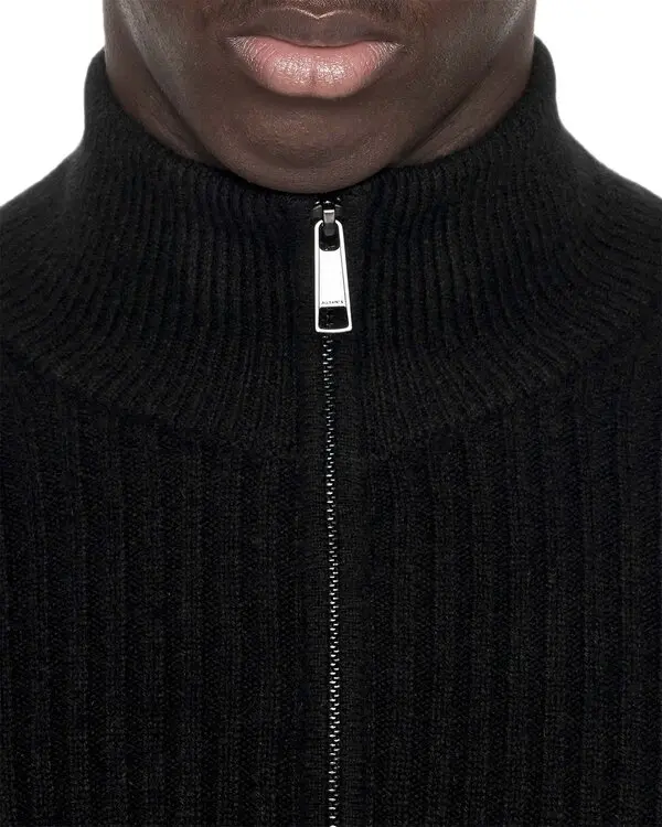 ALLSAINTS Enzo Cashmere Ribbed Funnel Neck Sweater