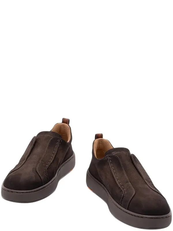 Santoni Victory Slip-on Sneakers - Brown