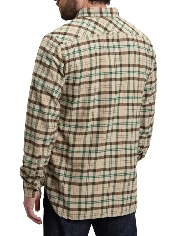 Woolrich Warren Checked Shirt In Pure Cotton Flannel