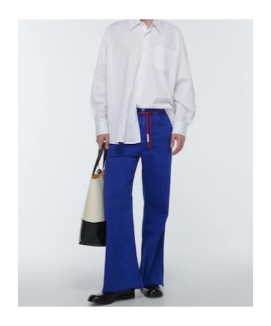 Marni Mid-rise Straight Cotton-blend Pants