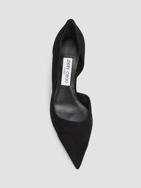 JIMMY CHOO Brigitte 65mm Suede Pumps - Black