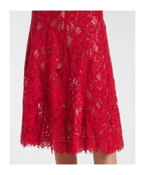 SELF-PORTRAIT Lace Sequined Midi Dress