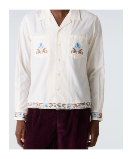BODE Nouveau Vine Cotton Poplin Shirt