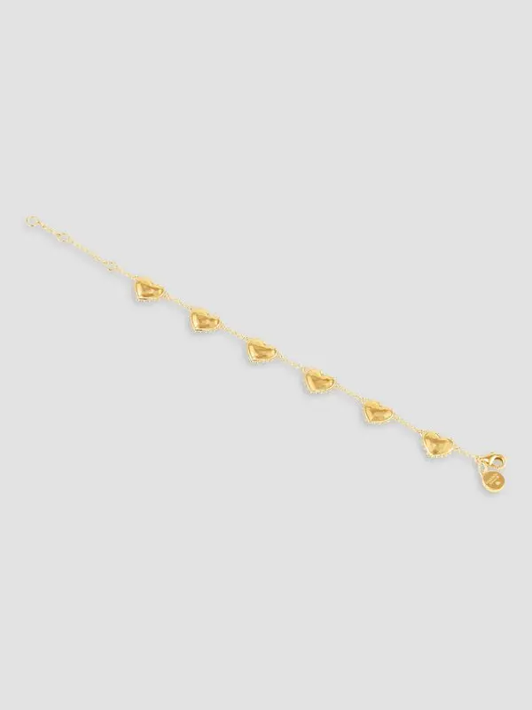ANABEL ARAM Heart Station Bracelet