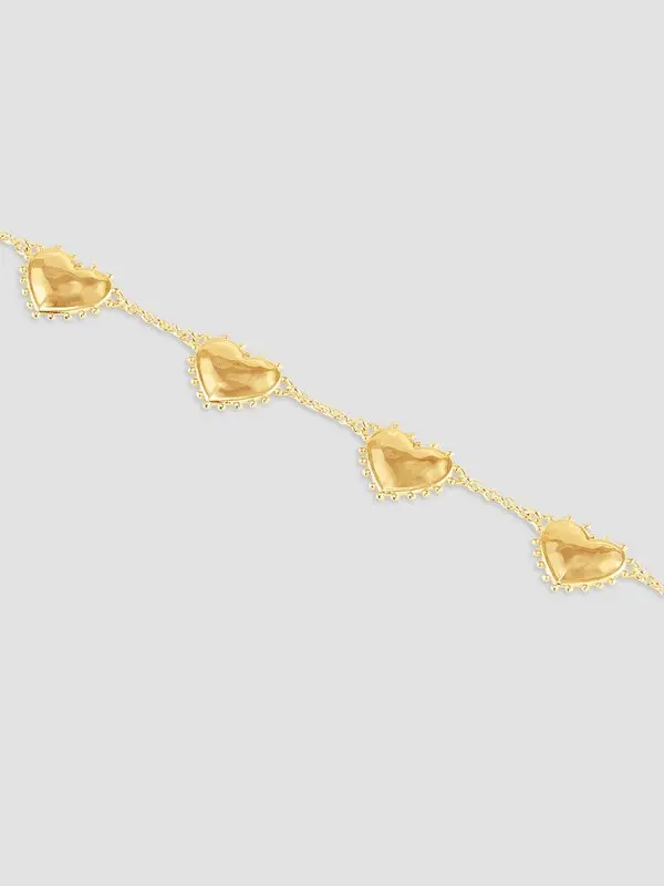 ANABEL ARAM Heart Station Bracelet