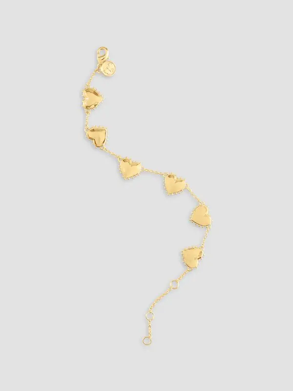 ANABEL ARAM Heart Station Bracelet