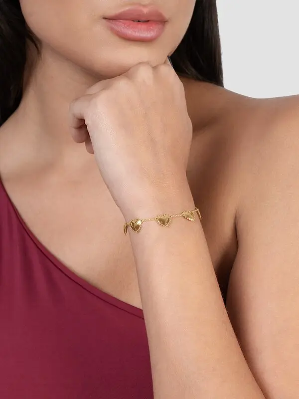 ANABEL ARAM Heart Station Bracelet