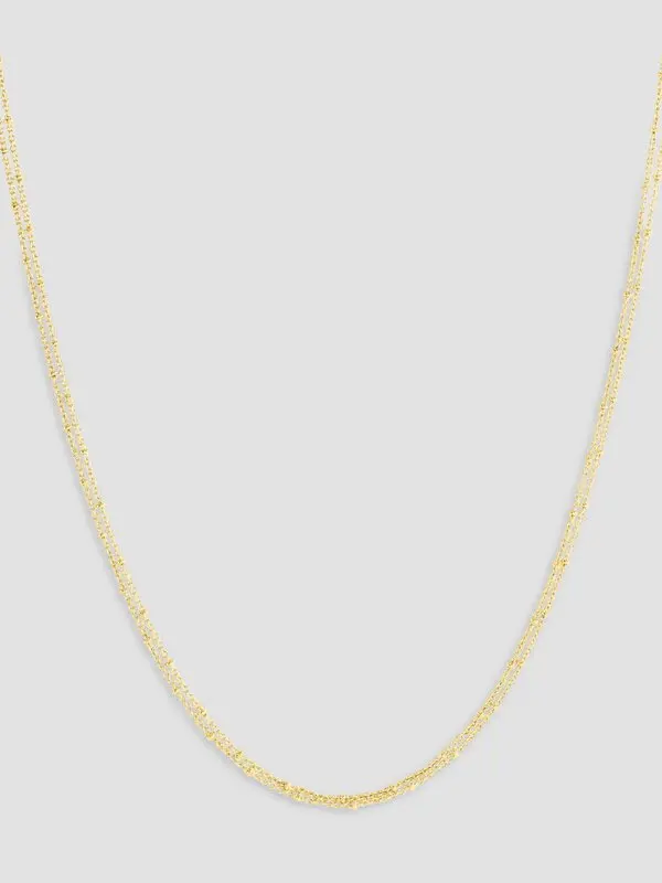 ANABEL ARAM 18k--plated Beaded Double-chain Necklace