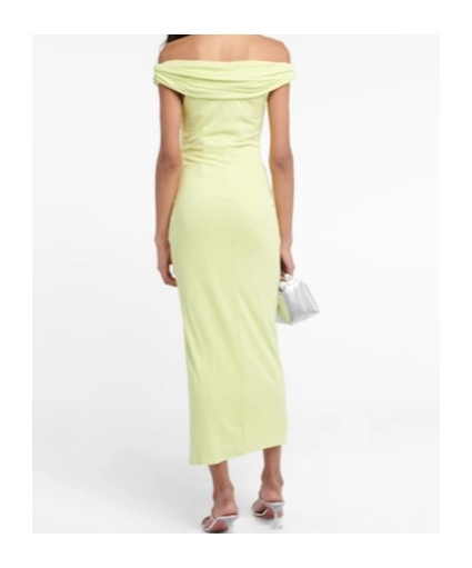 SELF-PORTRAIT Off-the-shoulder Ruched Midi Dress