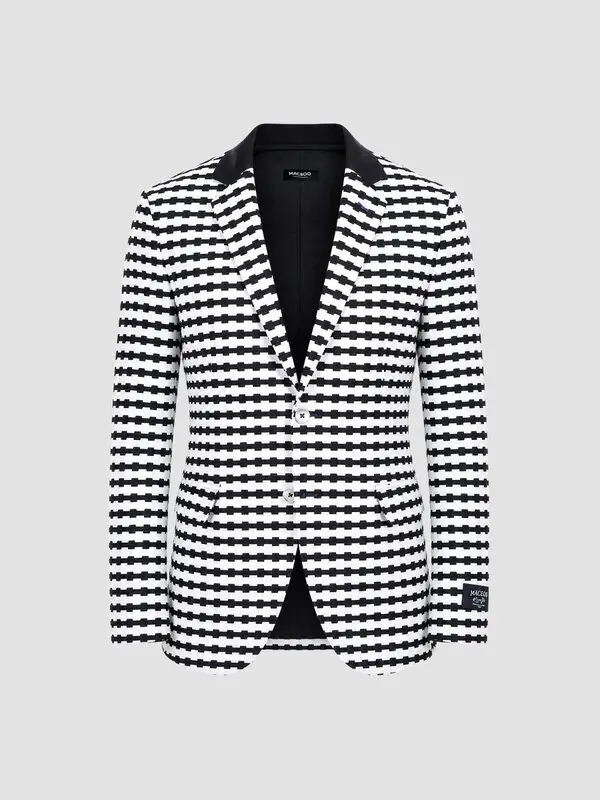 MACEOO Socrate Evo Constructed Blazer - Black White