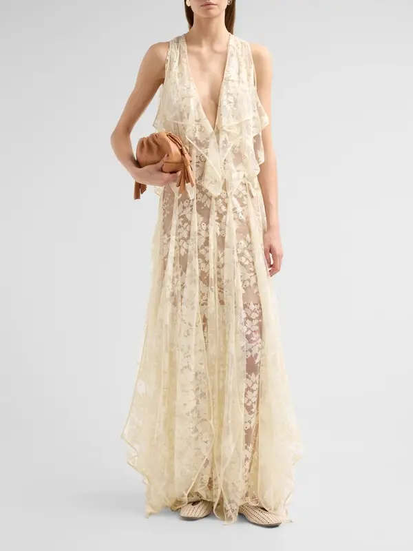 Zimmermann Clash Lace Maxi Dress