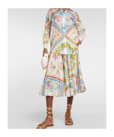 Zimmermann Floral Silk Blouse