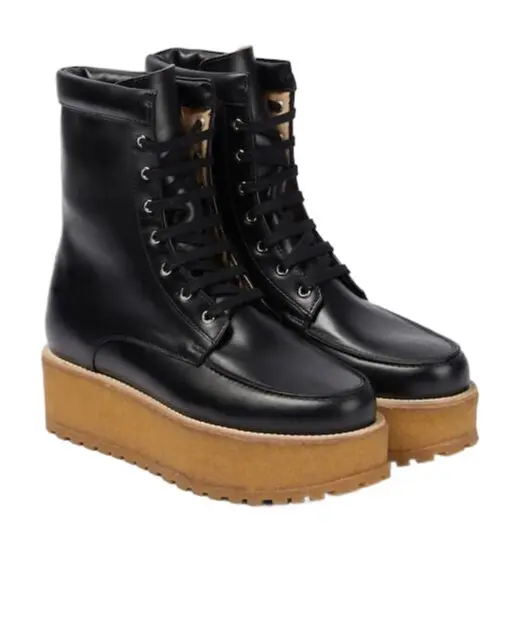 Gabriela Hearst Lace-up Leather Boots - Black