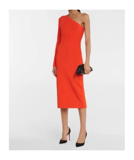 Victoria Beckham Vb Body One-shoulder Midi Dress