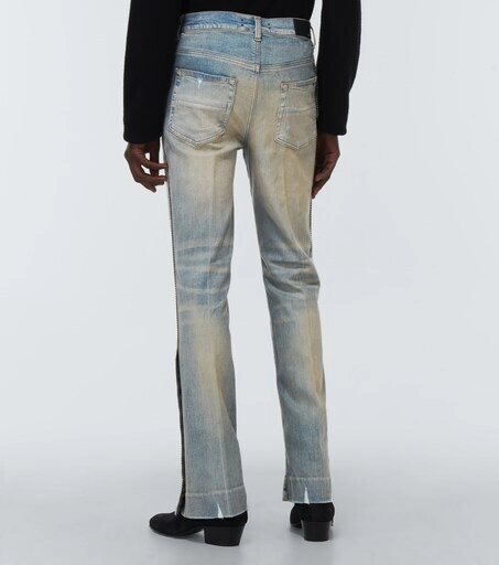 Amiri Distressed Embellished Denim Jeans
