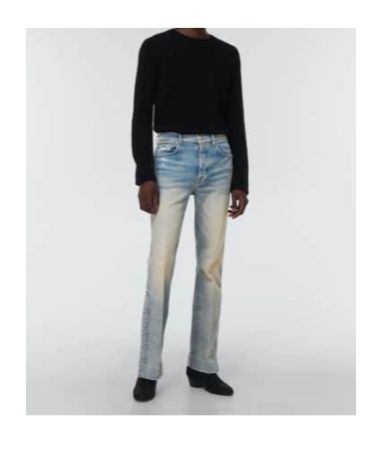 Amiri Distressed Embellished Denim Jeans