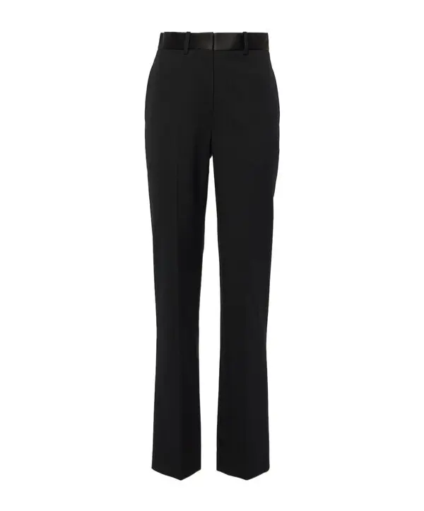 Victoria Beckham High-waisted Straight-leg Trousers - Black