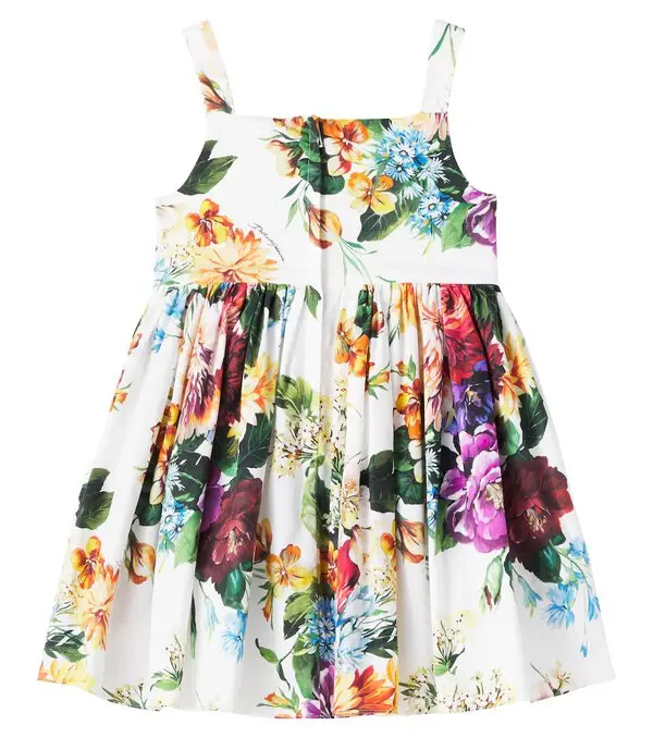 Dolce & Gabbana Floral Cotton Poplin Dress