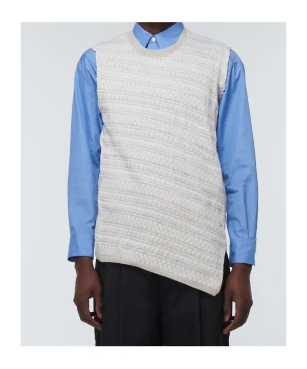 Comme Des Garçons Intarsia Knitted Vest
