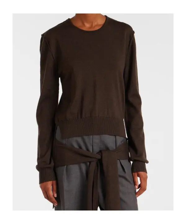 LEMAIRE Trompe L'oeil Wool-blend Sweater