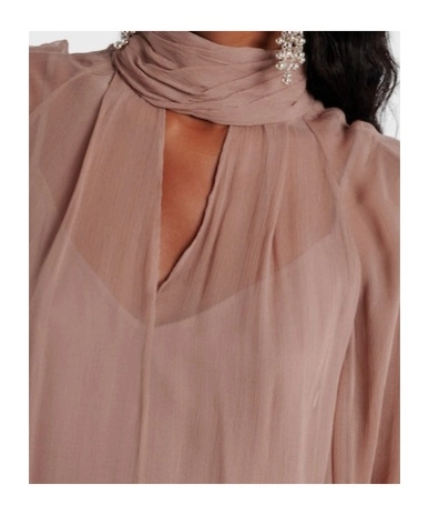 Staud Esther Chiffon Minidress