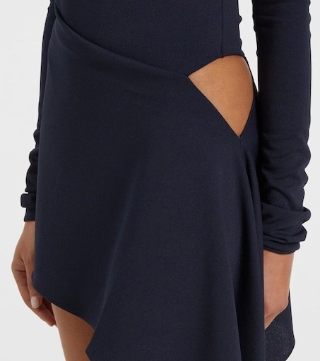 Attico Form-fitting Long-sleeve Dress