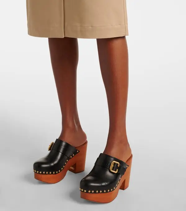 Chloé Round-toe High-heeled Sandals