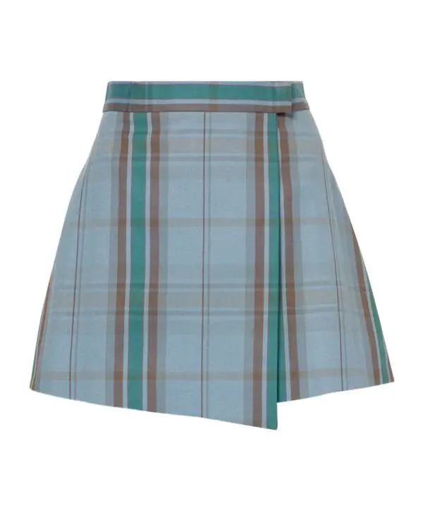 VIVIENNE WESTWOOD Cut Off Tartan Miniskirt - Multi
