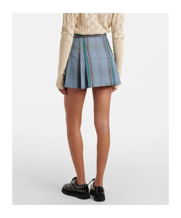 VIVIENNE WESTWOOD Cut Off Tartan Miniskirt